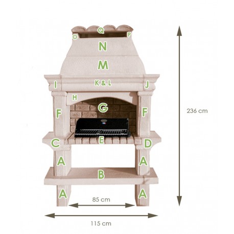 Barbecue Provence Ton Blanc cuisine de jardin, four d'exterieur ...
