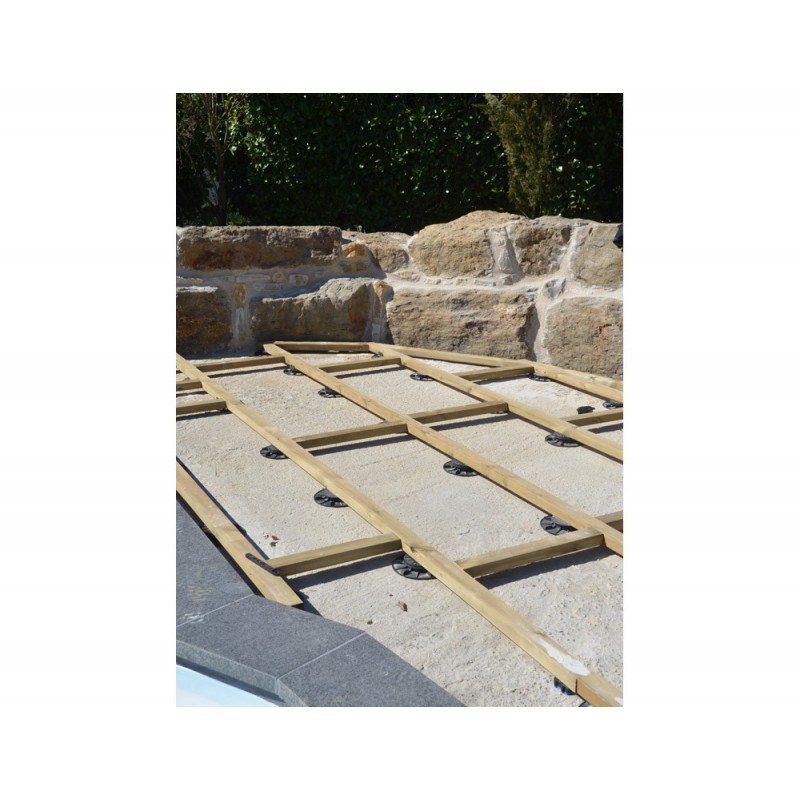 Plots pour lambourdes pour terrasse bois surélevée - Jardiprotec