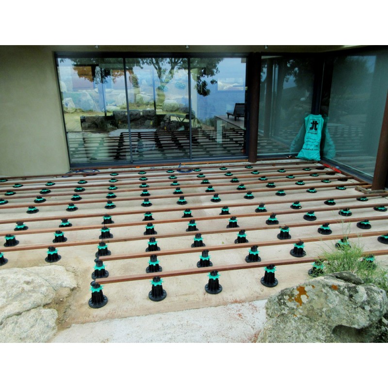 Plots pour lambourdes pour terrasse bois surélevée - Jardiprotec