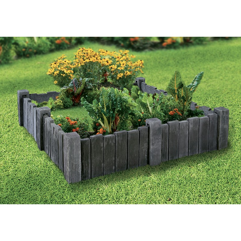 Bloc pour bordure ton pierre schiste-jardin - fleur- allées jardiprotec