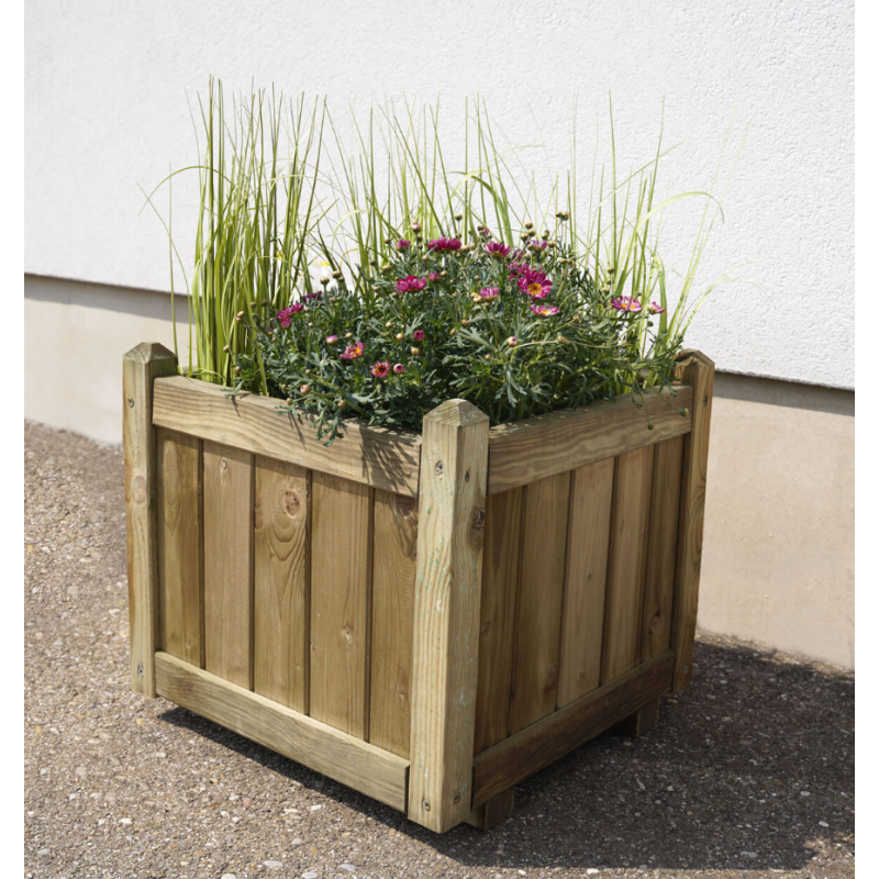Jardinière en bois pour balcon ou terrasse Vendôme - Jardiprotec