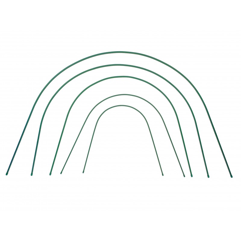 Arceaux en acier plastifié vert - Jardiprotec